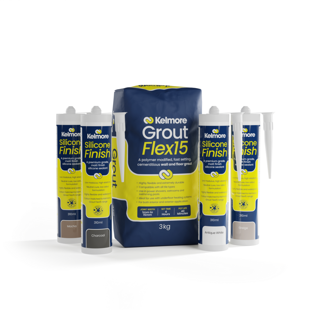Grout and Silicone product imagery - Kelmore